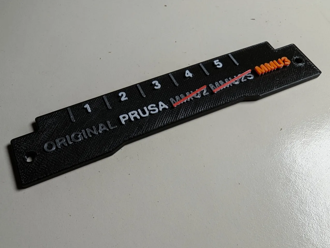 Strikethrough MMU3 Label-Plate by AE | Download free STL model ...
