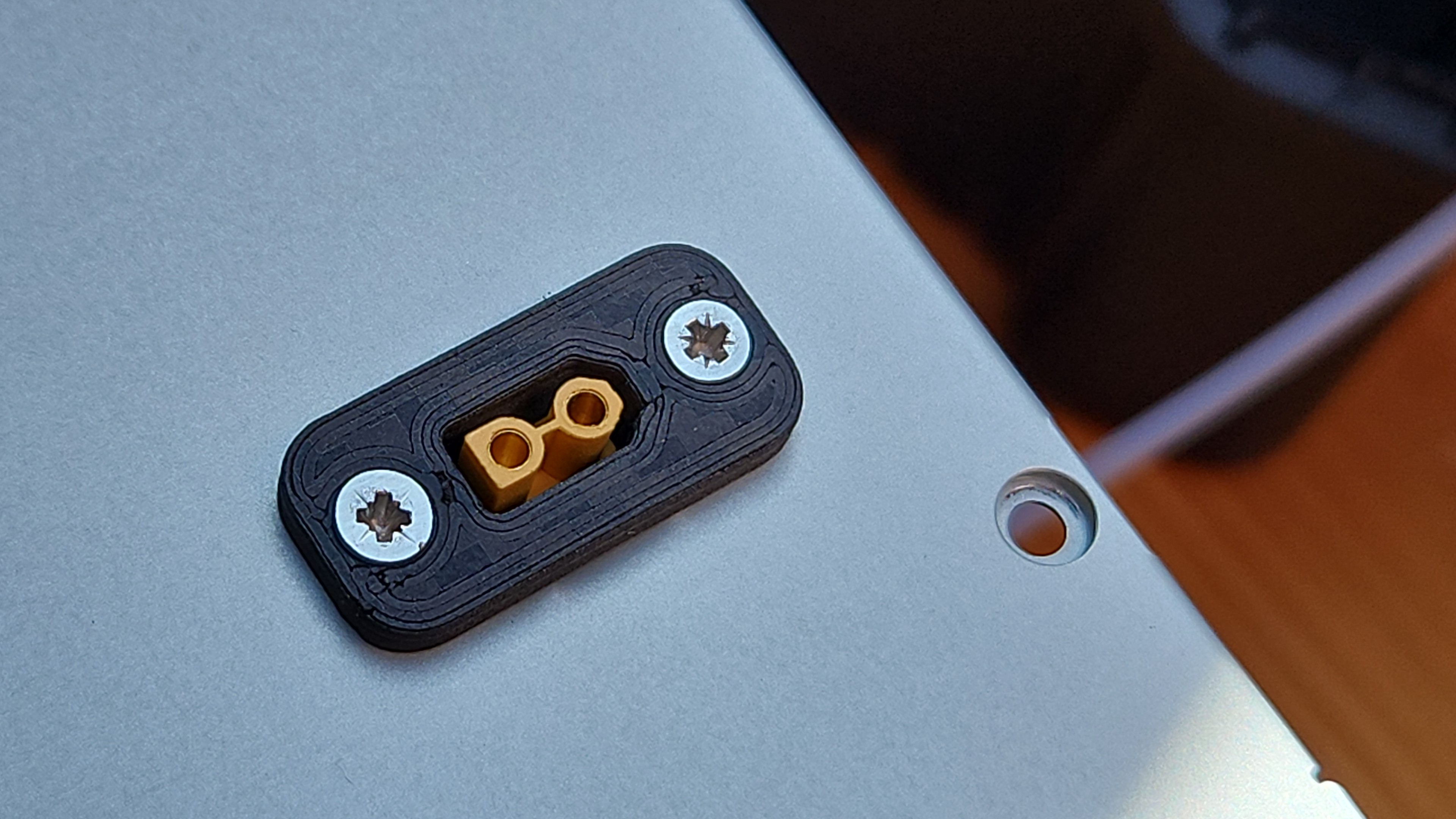 XT30-F panel mount by Alkerion | Download free STL model | Printables.com