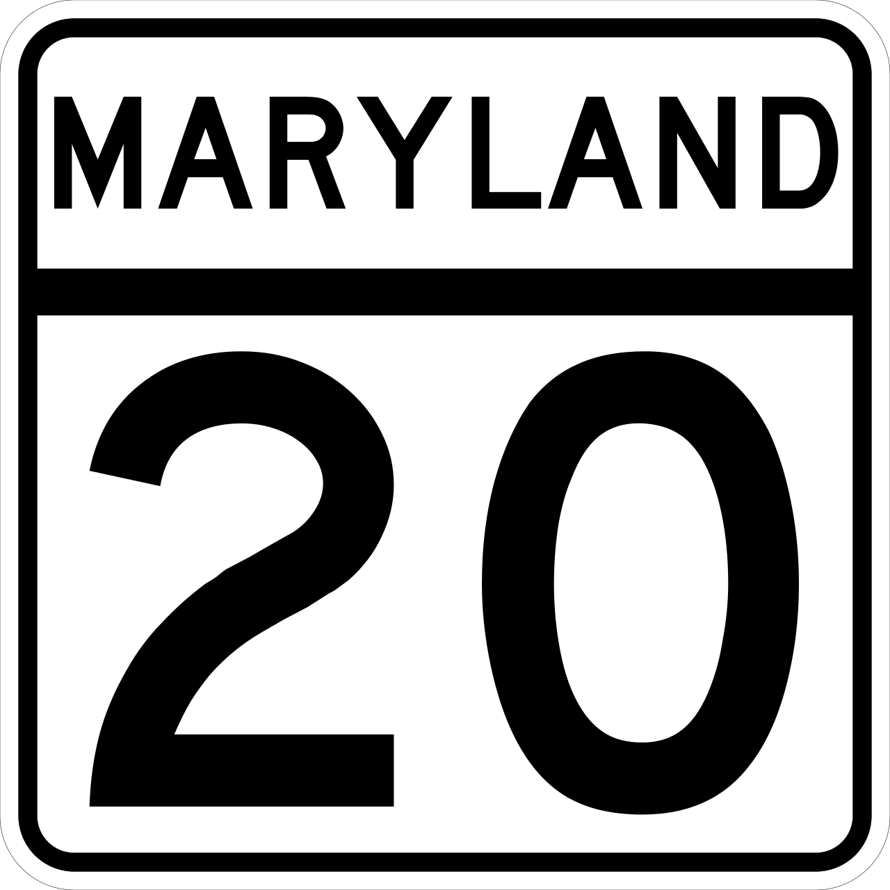 Maryland State Route Sign by SavageJacek20 | Download free STL model ...