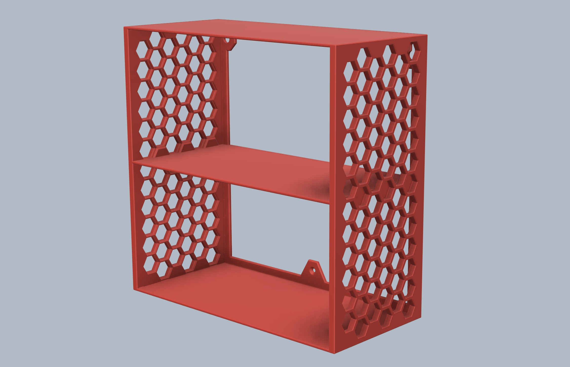 Triple Shelf with Honeycomb Storage Wall Sides 320mmW x 150mmD by Jer ...