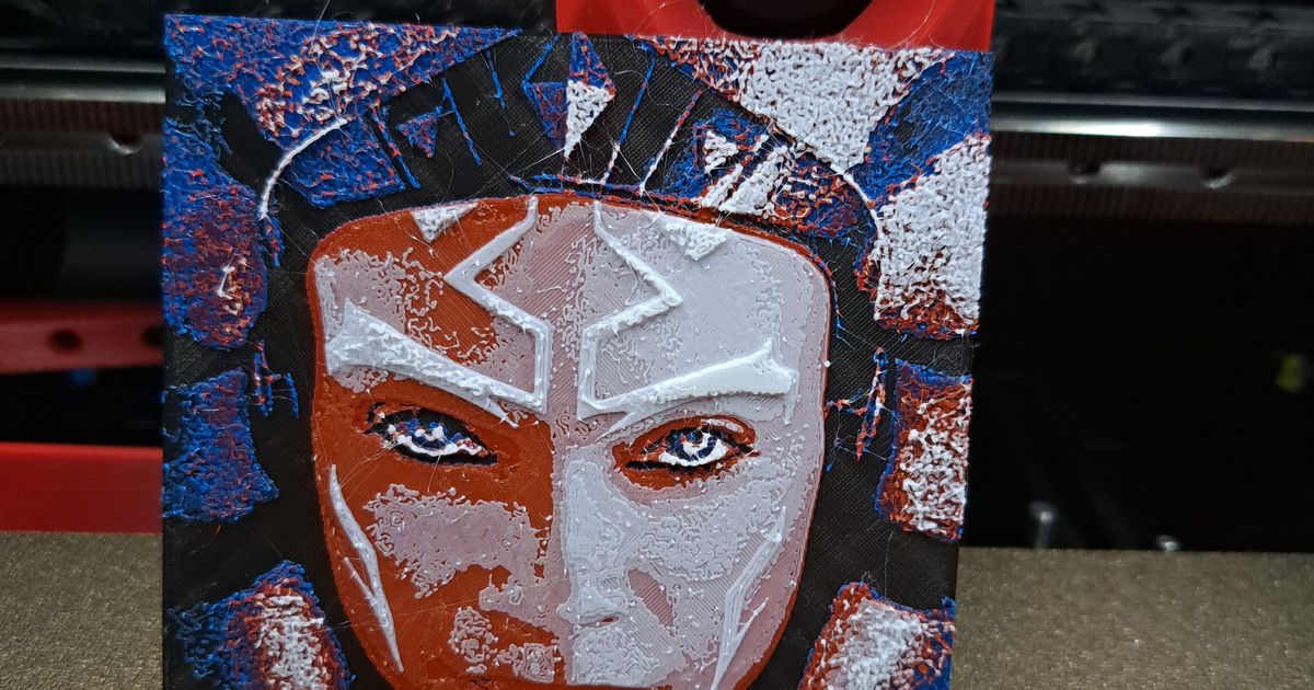 Ahsoka HueForge / Filament painting by Pepijn van Vliet | Download free ...