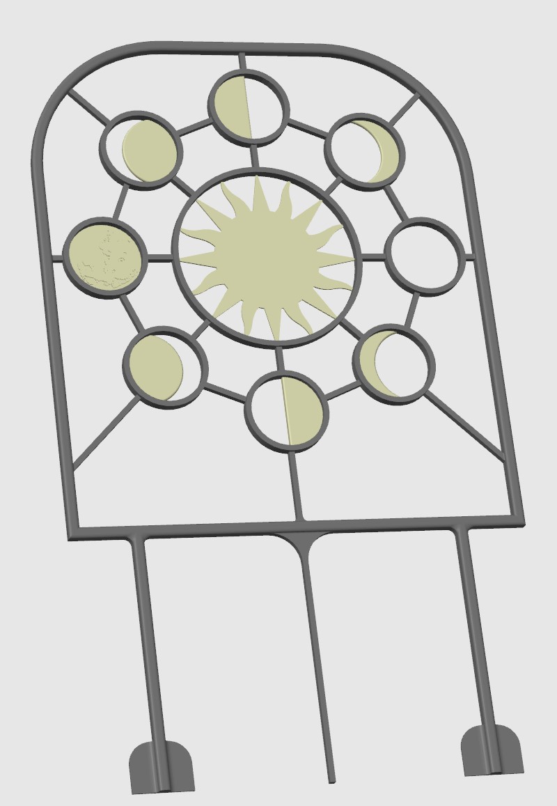 Moon Phases Plant Trellis by STprinting | Download free STL model ...