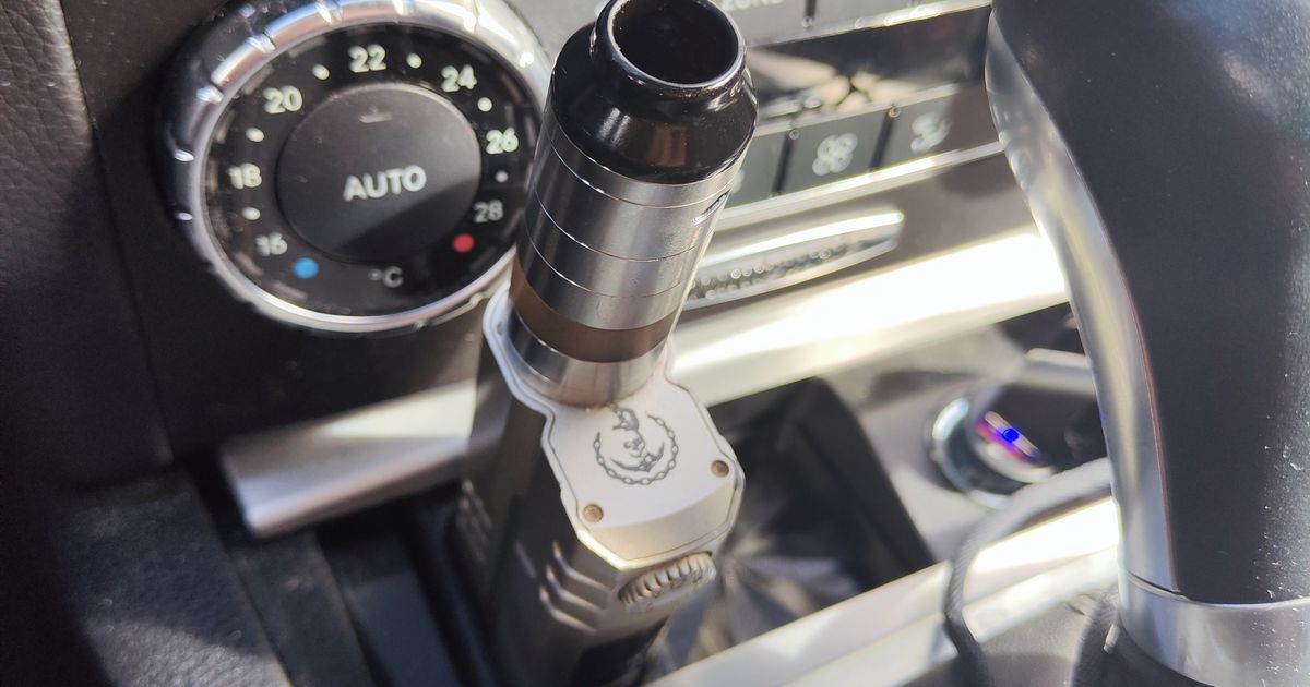 Vape Holder (Double Barrel v4) for - Mercedes W204 (C Class) by ...