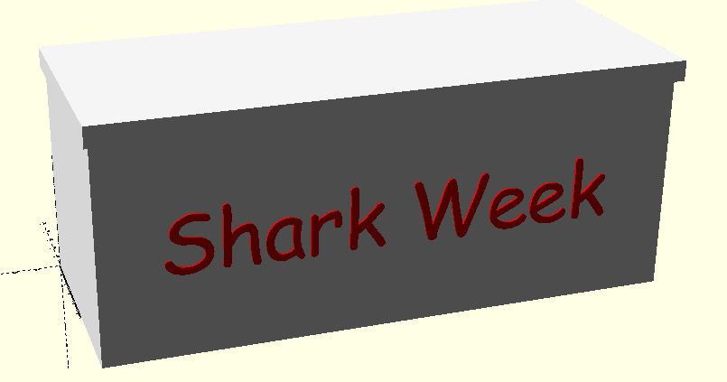 Shark Week Box by Slowload | Download free STL model | Printables.com