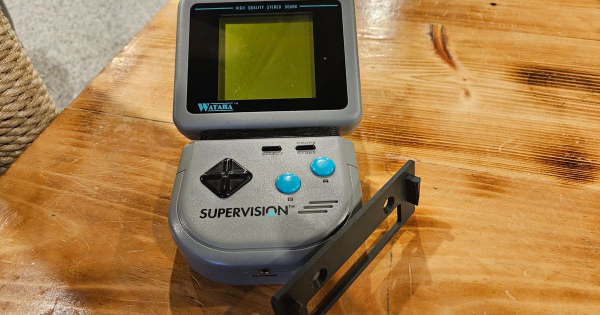 Watara Supervision Minimalist wall clip display by Kabliga | Download ...