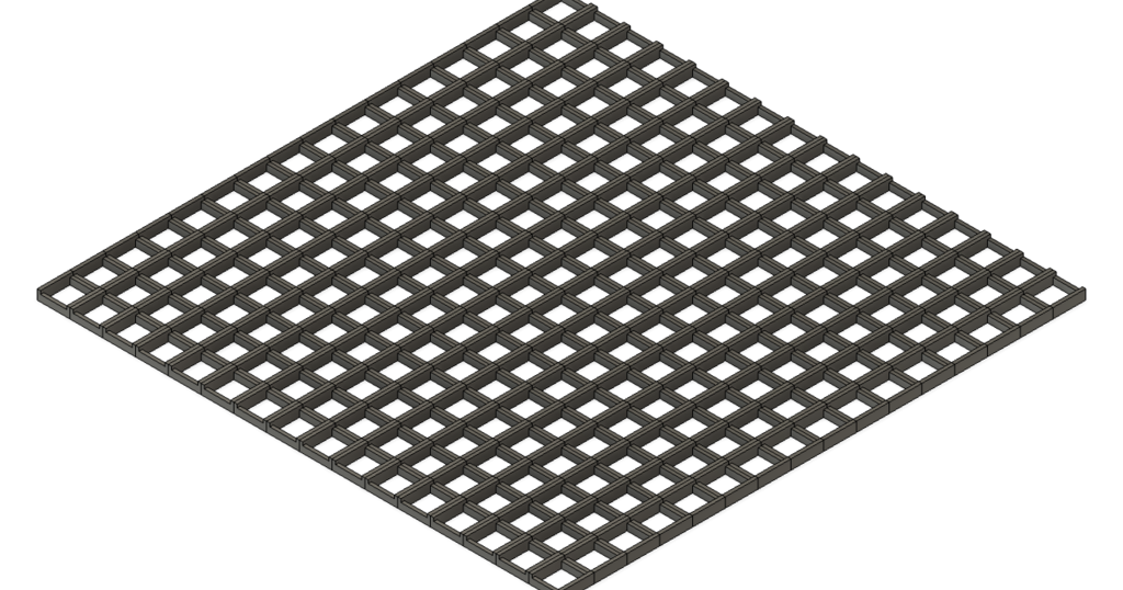 LED grid (parametric) by withanHdammit | Download free STL model ...