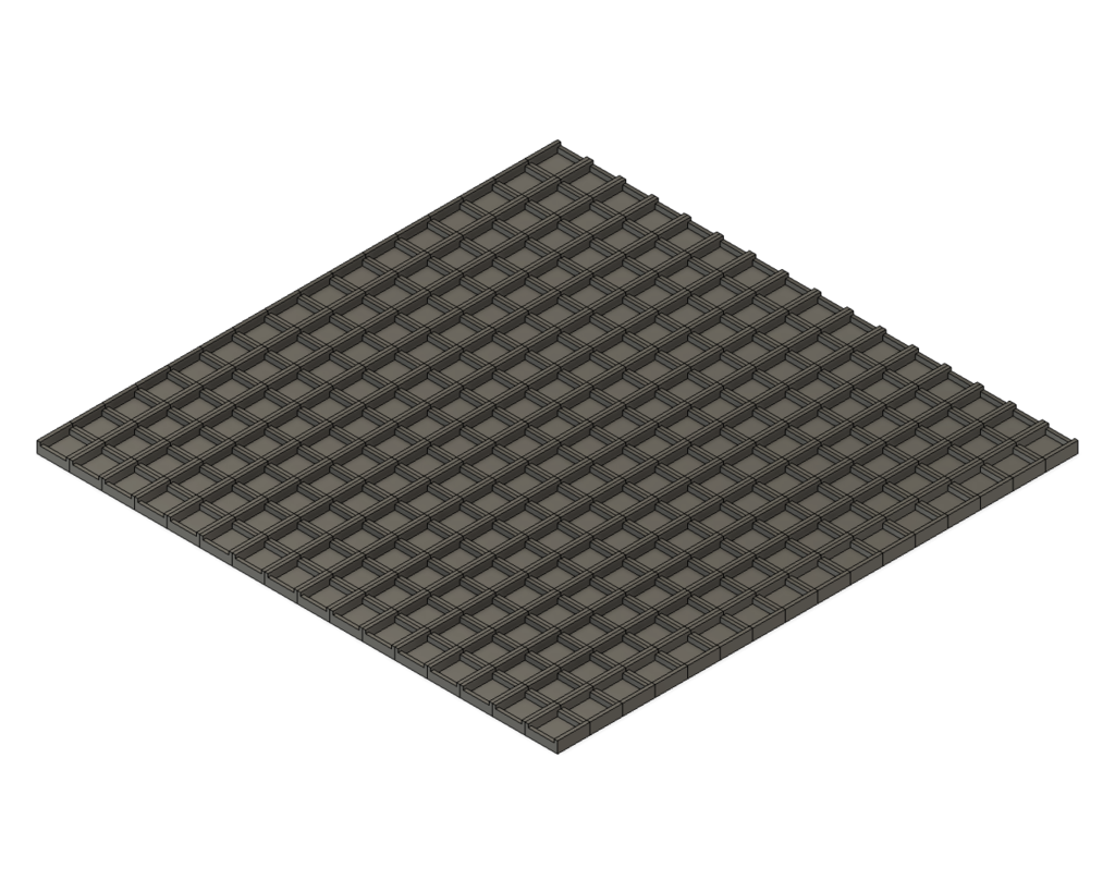 LED grid (parametric) by withanHdammit | Download free STL model ...