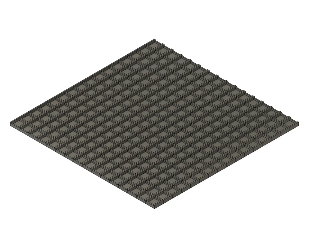 LED grid (parametric) by withanHdammit | Download free STL model ...