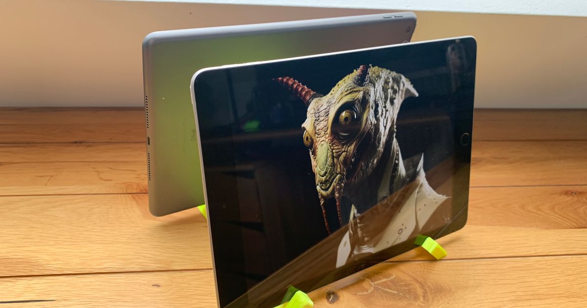 Double Tablet Stand (foldable) for Pen & Paper or TTRPG by Sir0Daniel ...