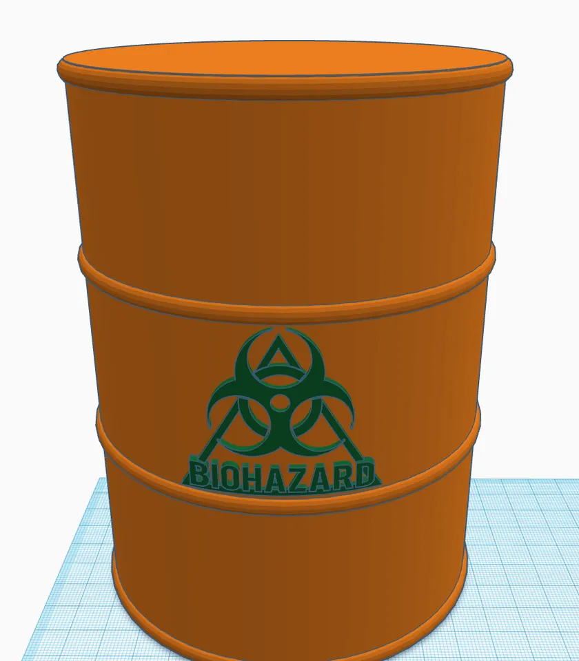 Biohazard barrel by Steffen Moeller | Download free STL model ...