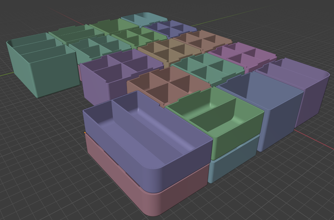 HDX (or Hypertough / Hyper Tough) Organizer Box Inserts (FreeCAD ...