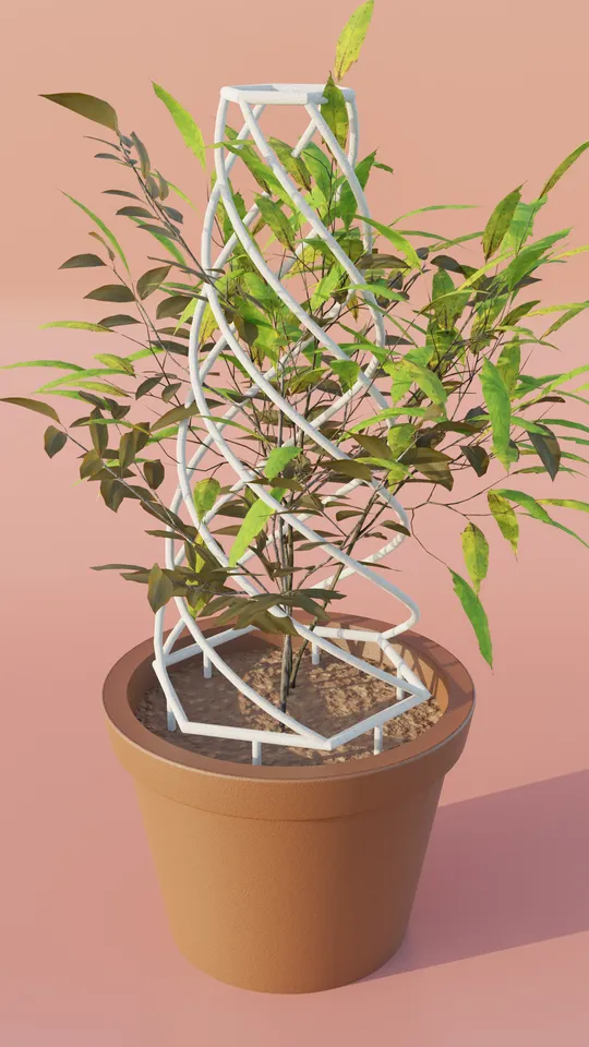 Spiral Plant Support by Adim | Download free STL model | Printables.com