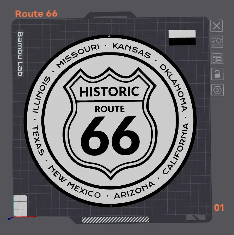Route 66 by wizard7741 | Download free STL model | Printables.com
