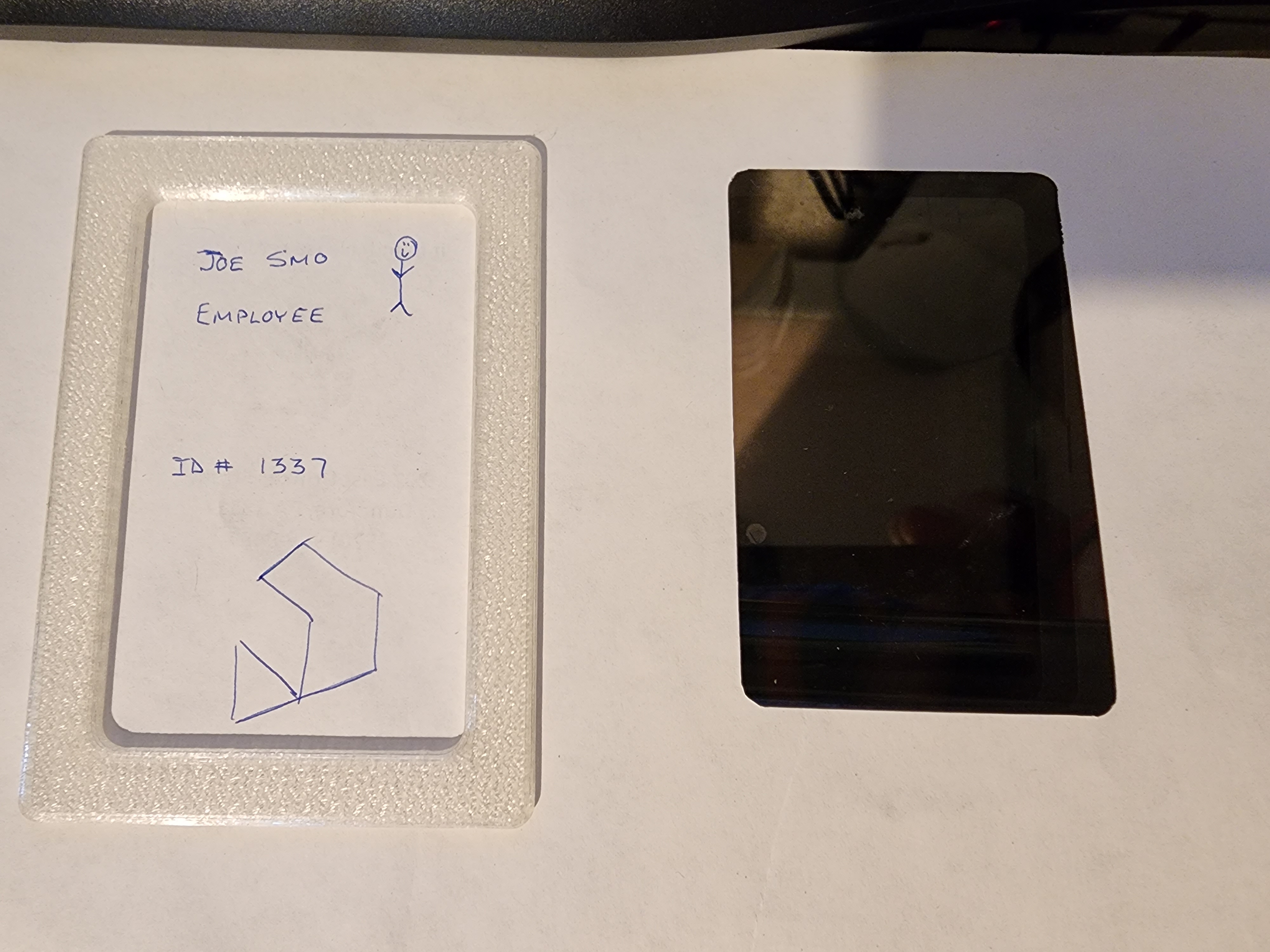 ID Card Stencil and Placement Guide by OMac | Download free STL model ...