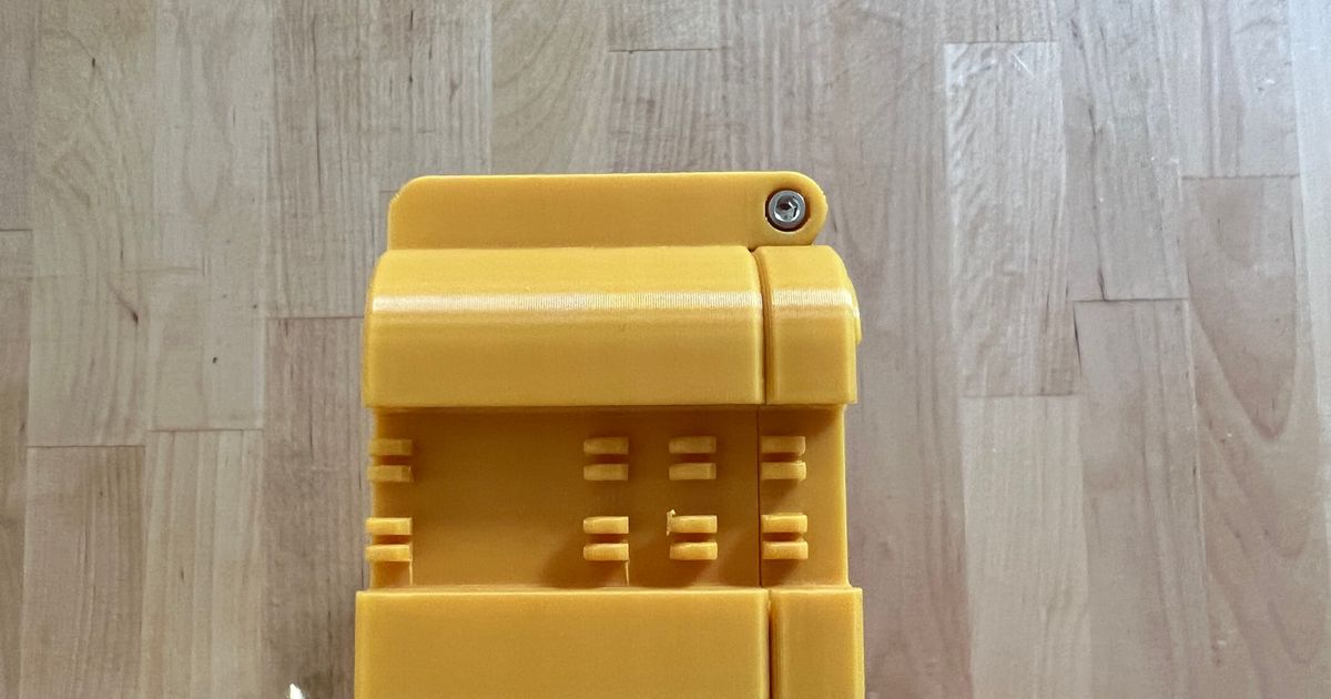 Gridfinity Storage Box 5x5x6u With Integrated Hinge By Andrew King