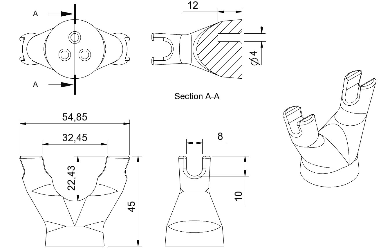 Hanger fork adapter for Leifheit click system by a123qwertz567 ...