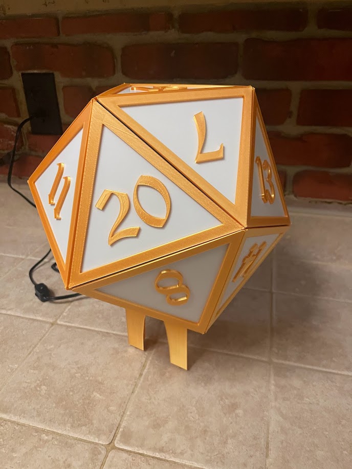 D20 Lamp - Remix by GenerlAce | Download free STL model | Printables.com