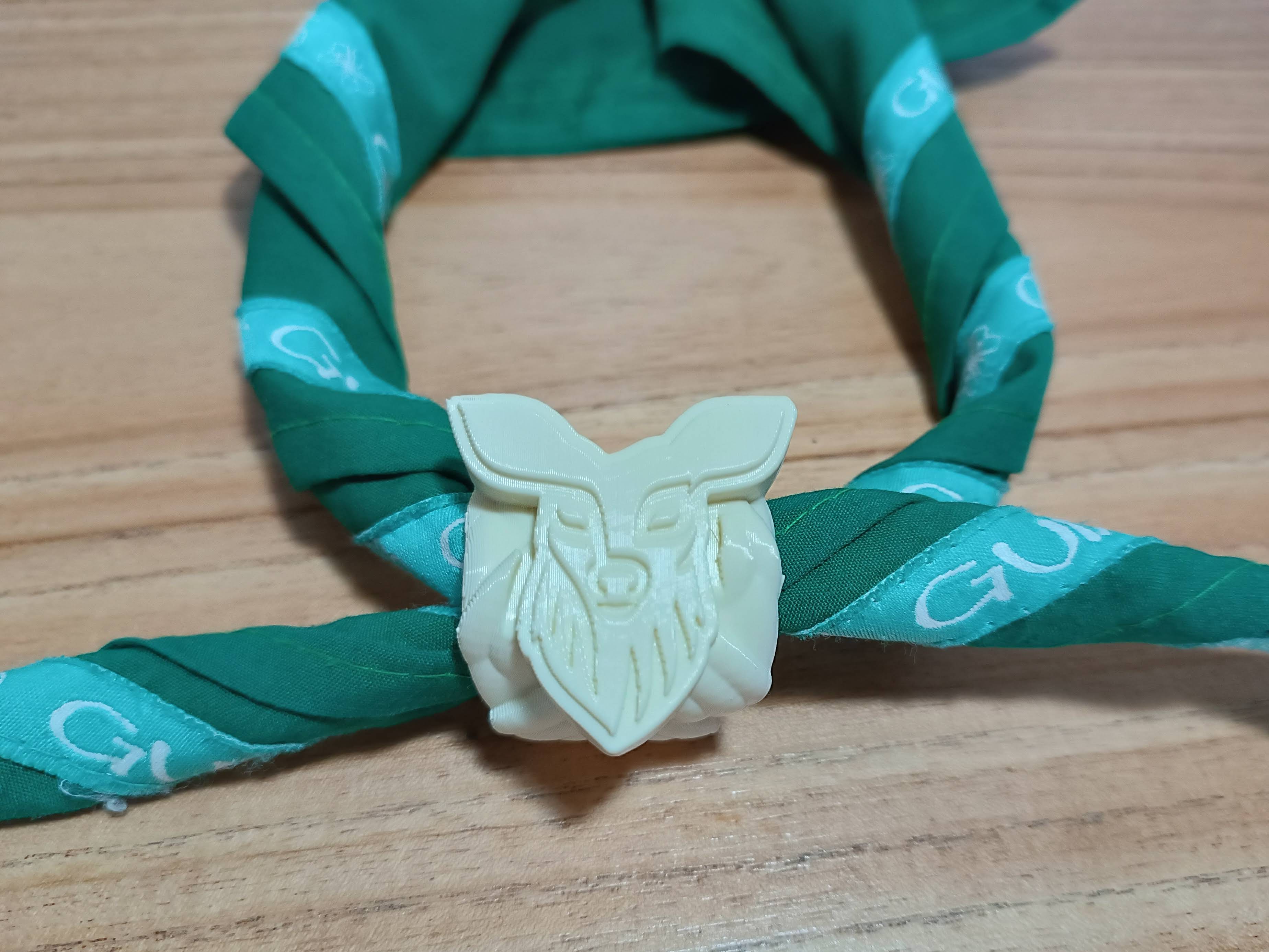 Huemul (Patagonian female deer) woggle Scarf Ring leader WAGGGS ...