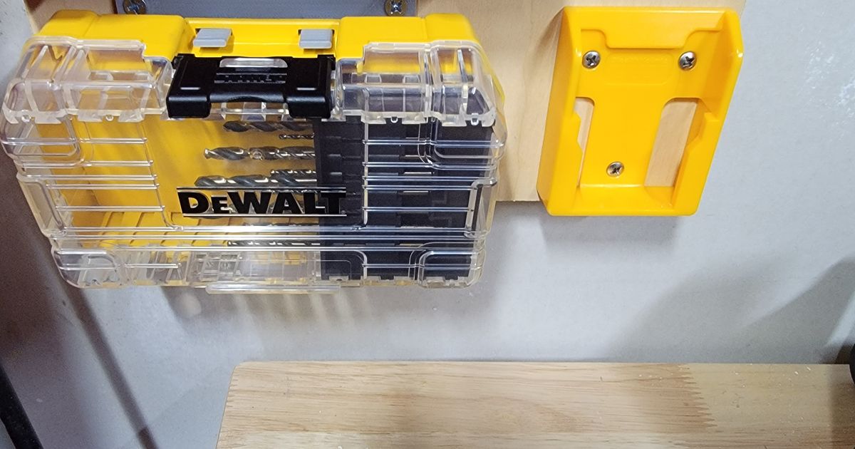 DeWalt Tough Case+ Bit Box Wall Mount by Downwritemad | Download free ...