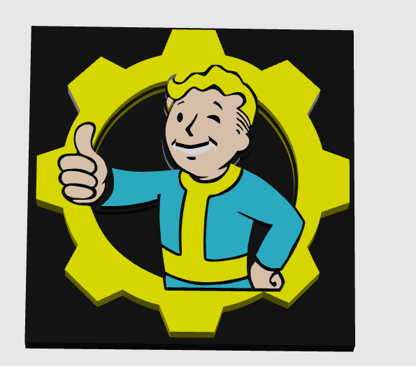 Vault Boy Hitch Cover by Waffleman | Download free STL model ...