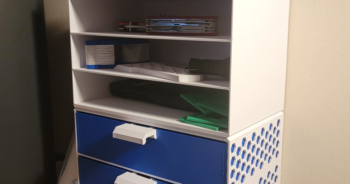 6U Gridfinity Modular Drawer System by Isambard | Download free STL ...