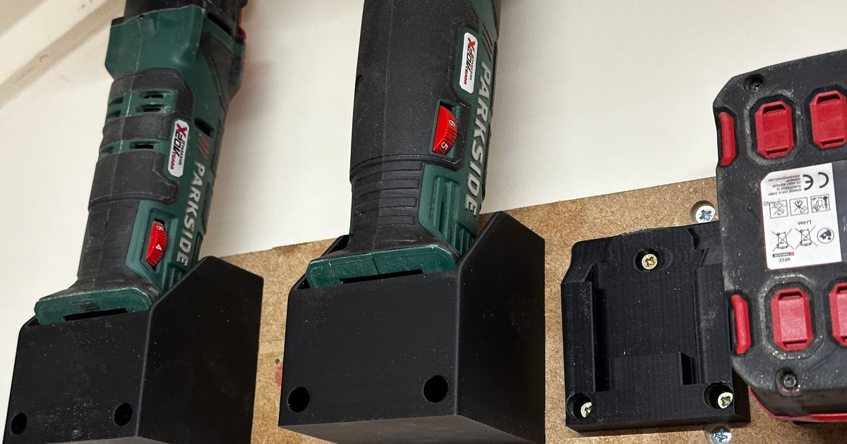 Parkside X20V tool mount for Multitool or Angle Grinder by Rilot ...