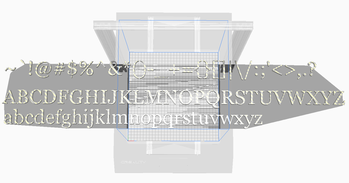 A full set of 3D letters and characters in Georgia Font by Blake ...