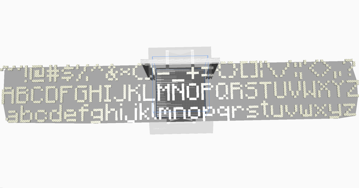 A full set of 3D letters and characters in Pixel Font by Blake ...