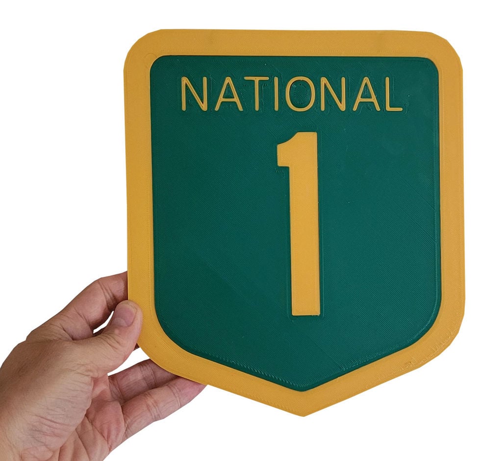 Australian highway number one sign by Dreamtime24 | Download free STL ...