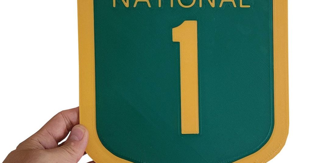 Australian highway number one sign by Dreamtime24 | Download free STL ...