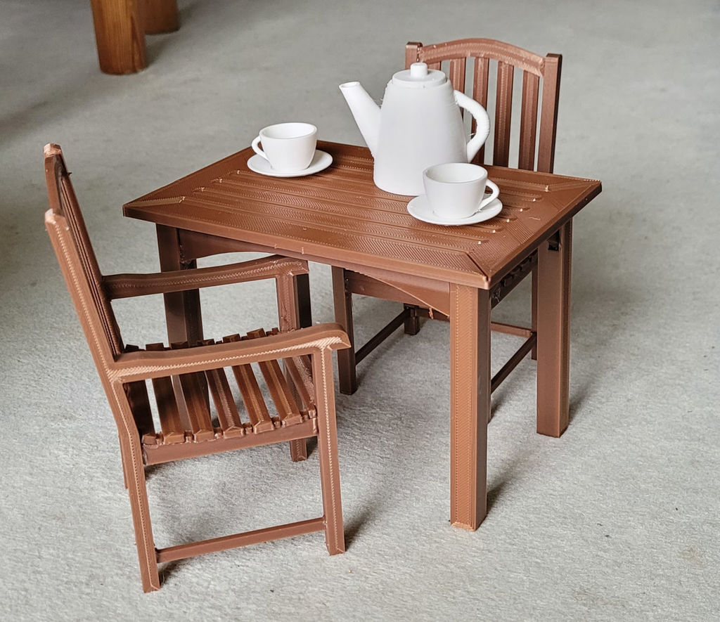 Realistic wooden table by Dreamtime24 | Download free STL model ...