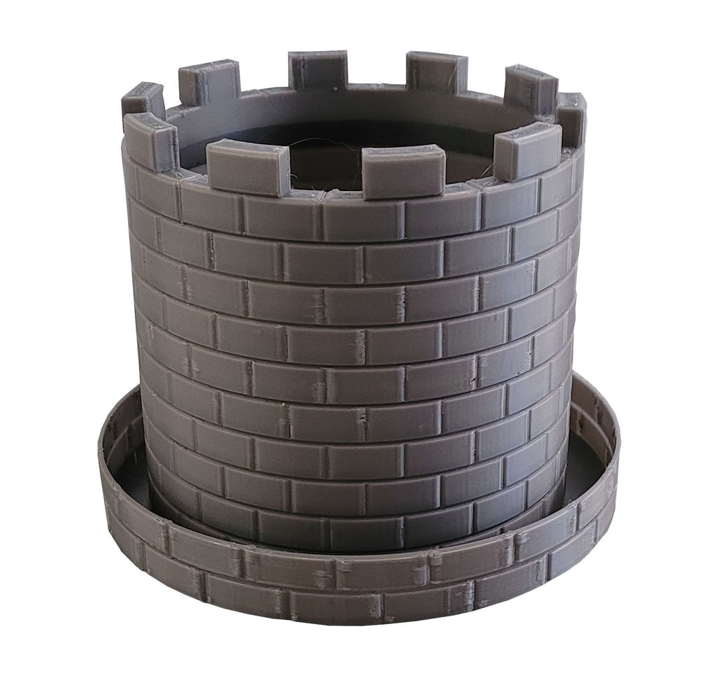 Flower pot "castle" by Dreamtime24 | Download free STL model ...