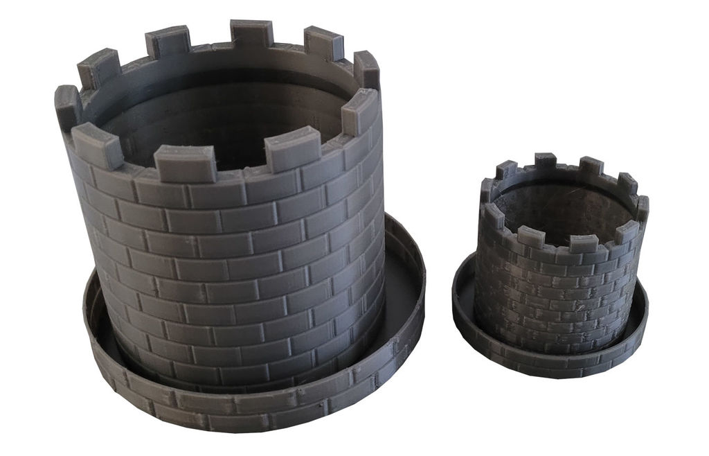 Flower pot "castle" by Dreamtime24 | Download free STL model ...