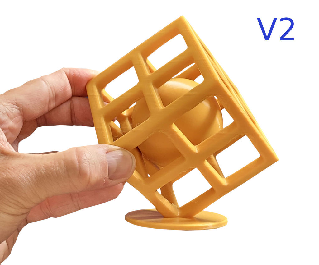 Cube object with sphere by Dreamtime24 | Download free STL model ...