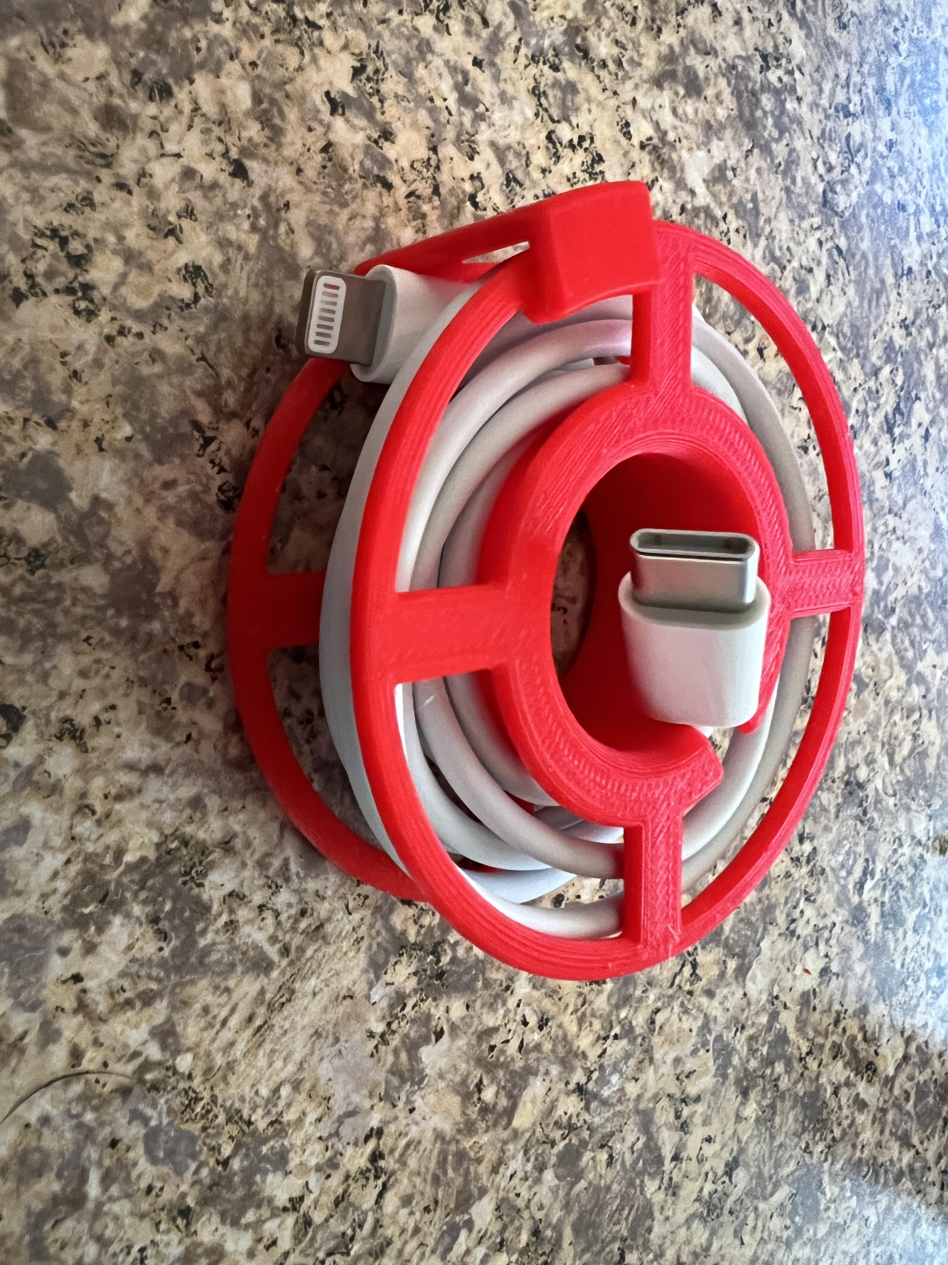 Phone cable organizer by needtofish | Download free STL model ...