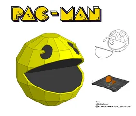 Qube 500 - (Pac-Man Style) by Dirac Arts | Download free STL model ...