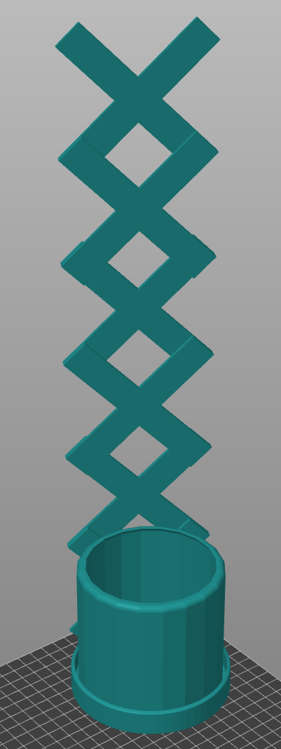 Plant Pot with Trellis by RobinTheBank | Download free STL model ...