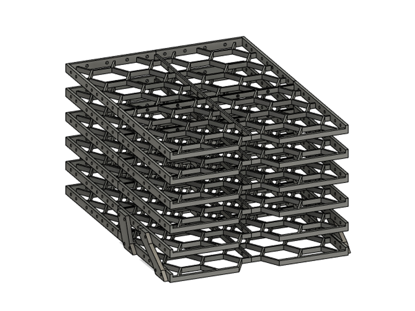 Hexagon A4 Paper Tray - Modular Design by MadebyA2 | Download free STL ...