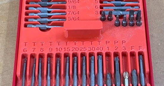 Large driver bit storage tray and divided under box. by Darrens ...