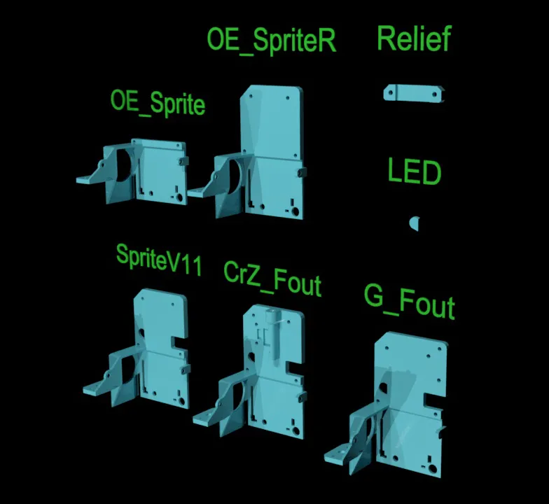 Creality Sprite PCB Bracket w/ Strain Relief by 3DPrintOrlando ...