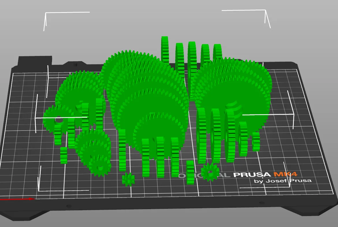 Spur Gear Set by 3D Kits | Download free STL model | Printables.com