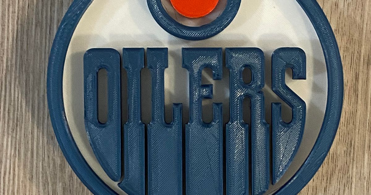 Edmonton Oilers logo by CrAzy CaMeL | Download free STL model ...