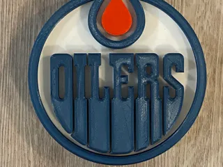 Edmonton Oilers logo by CrAzy CaMeL | Download free STL model ...