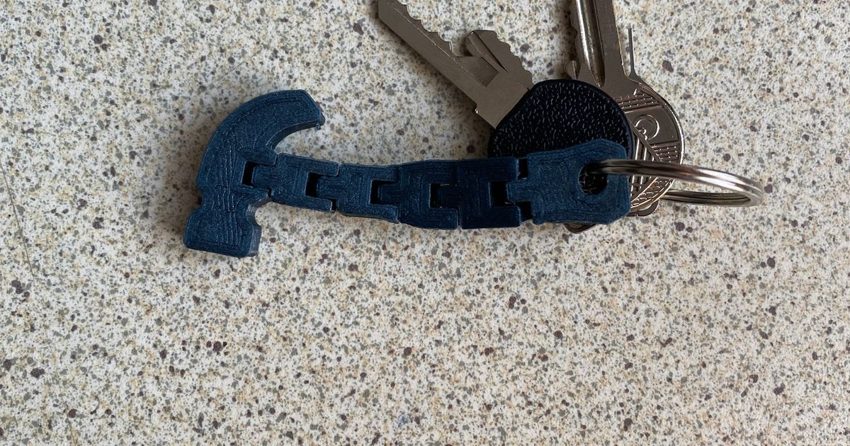 Flexi Hammer keychain by Anasto147 | Download free STL model ...