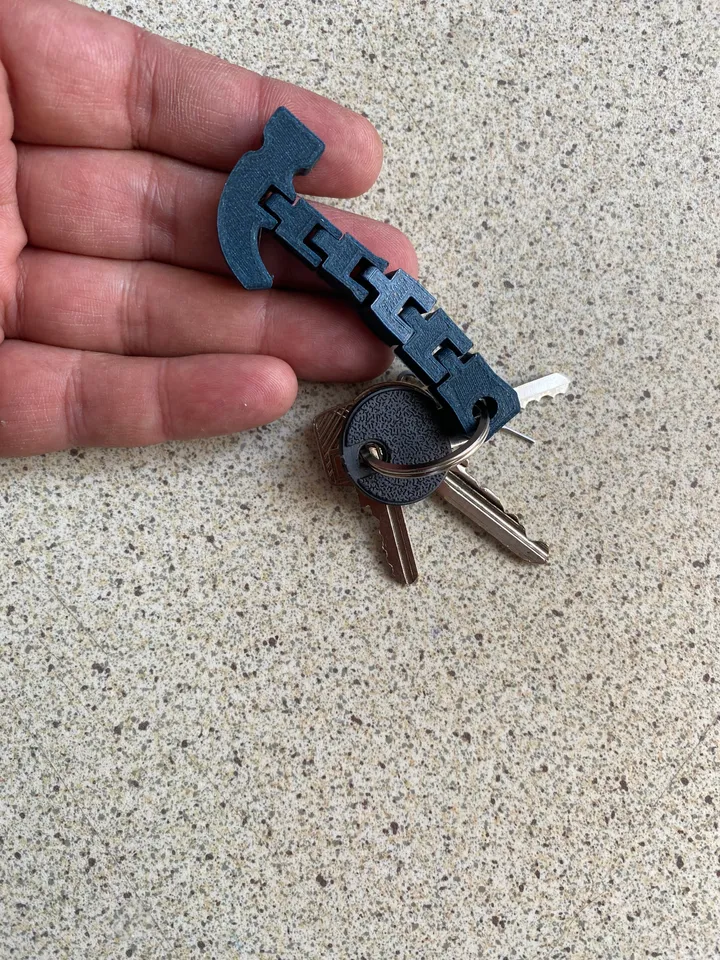 Flexi Hammer keychain by Anasto147 | Download free STL model ...