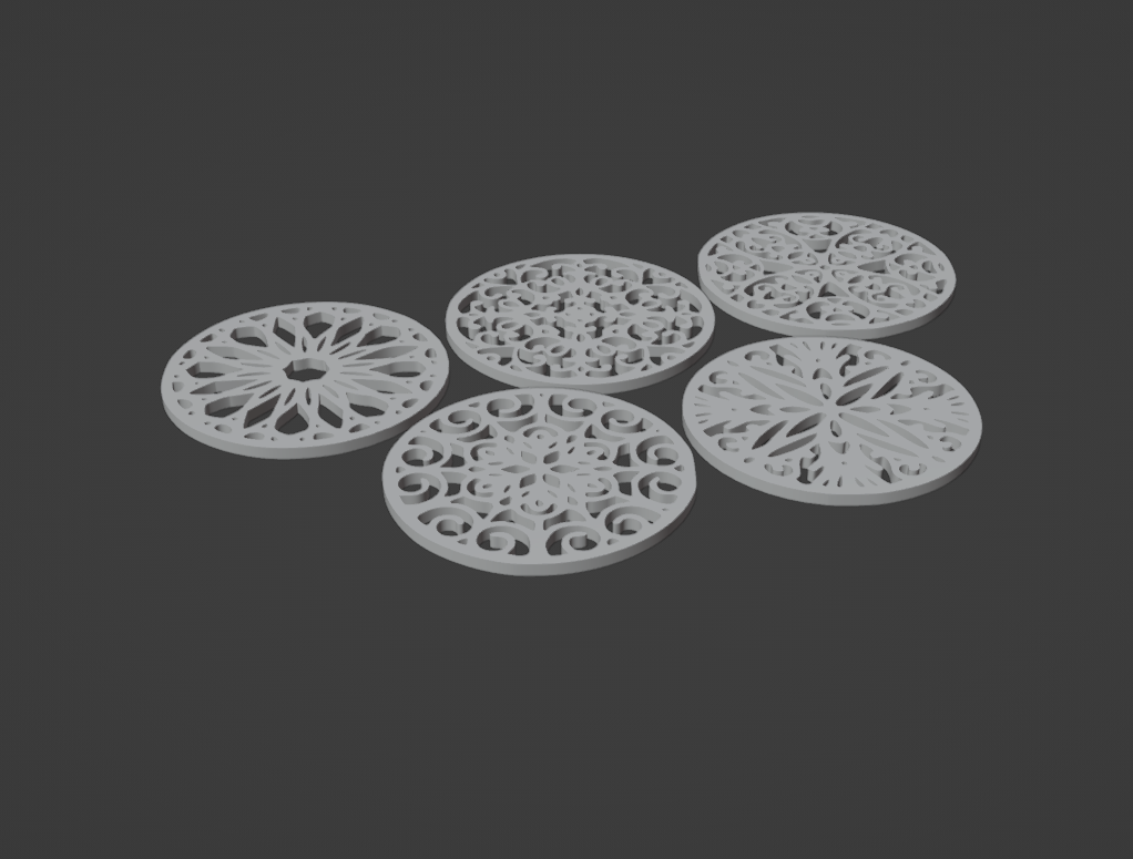 Traditional coasters by Noah Clemmensen | Download free STL model ...