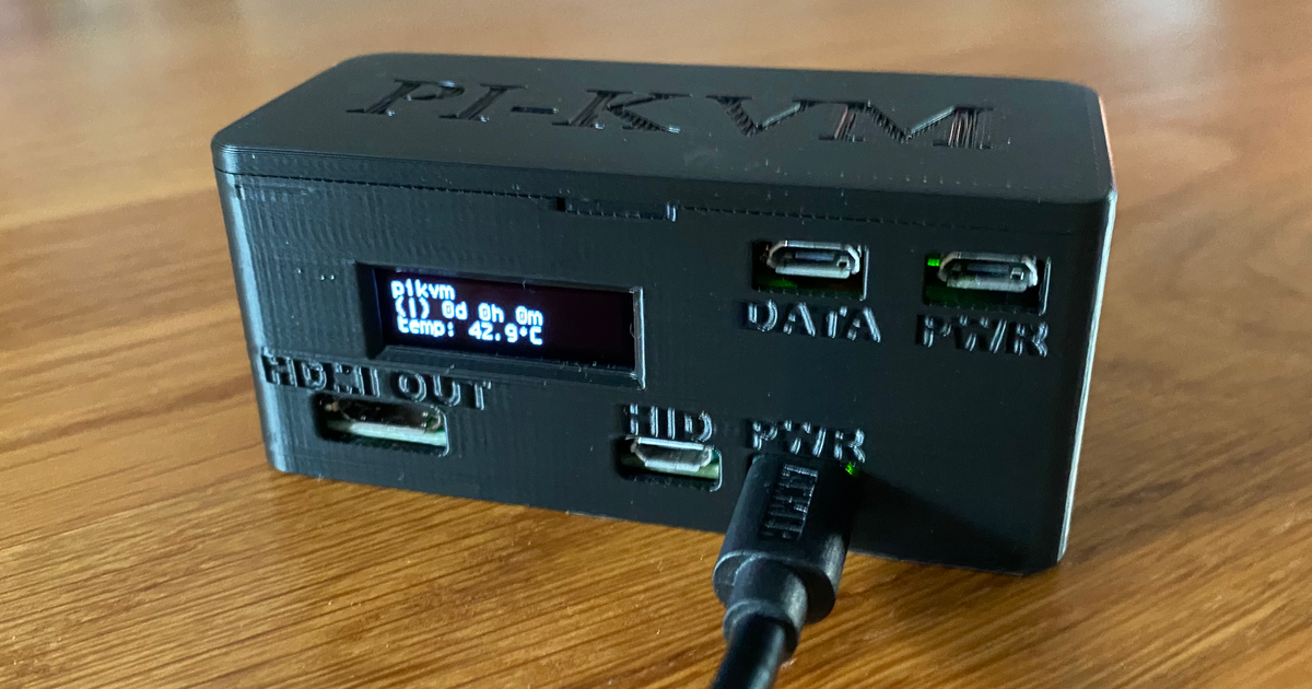 PiKVM Zero Case for CSI-Bridge + OLED display + Power/USB-Splitter by ...