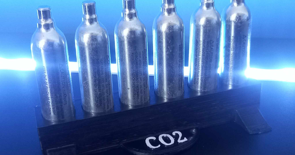 CO2 capsule rack by Perfekt | Download free STL model | Printables.com