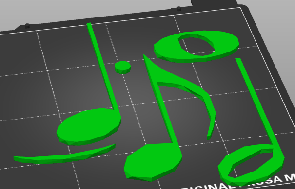 glitched musical notes by Perfekt | Download free STL model ...