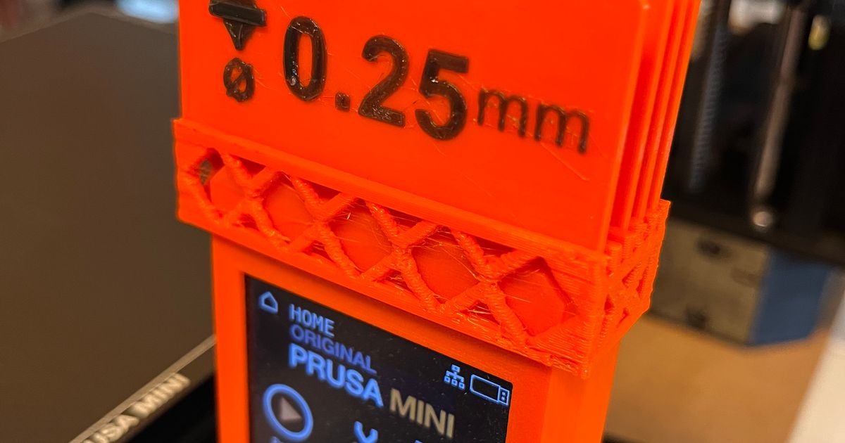 Prusa Mini LCD Nozzle Sign Indicator Holder by GRO | Download free STL ...